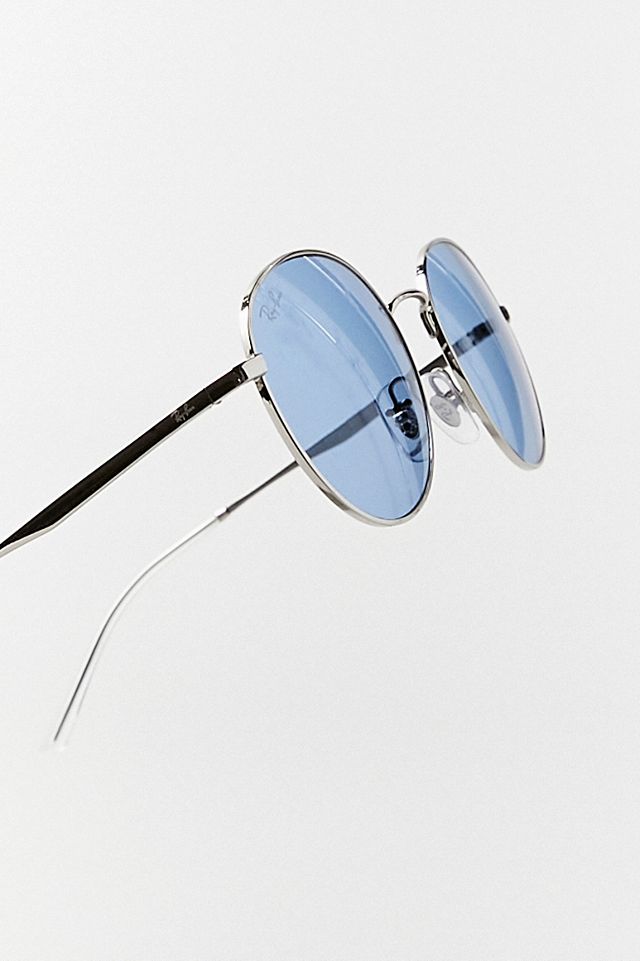 Ray-Ban Blue Classic Metal Round Sunglasses | Urban Outfitters