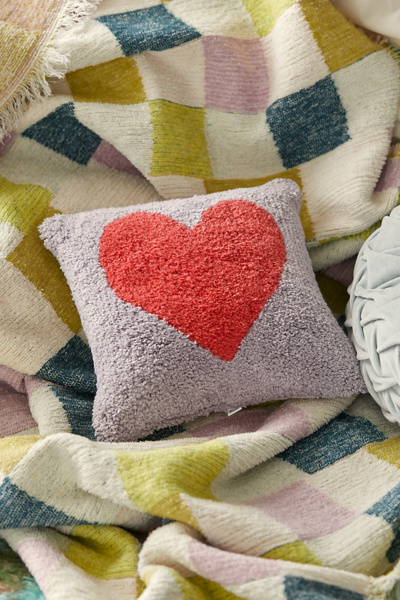 Heart Tufted Mini Throw Pillow | Urban Outfitters Canada