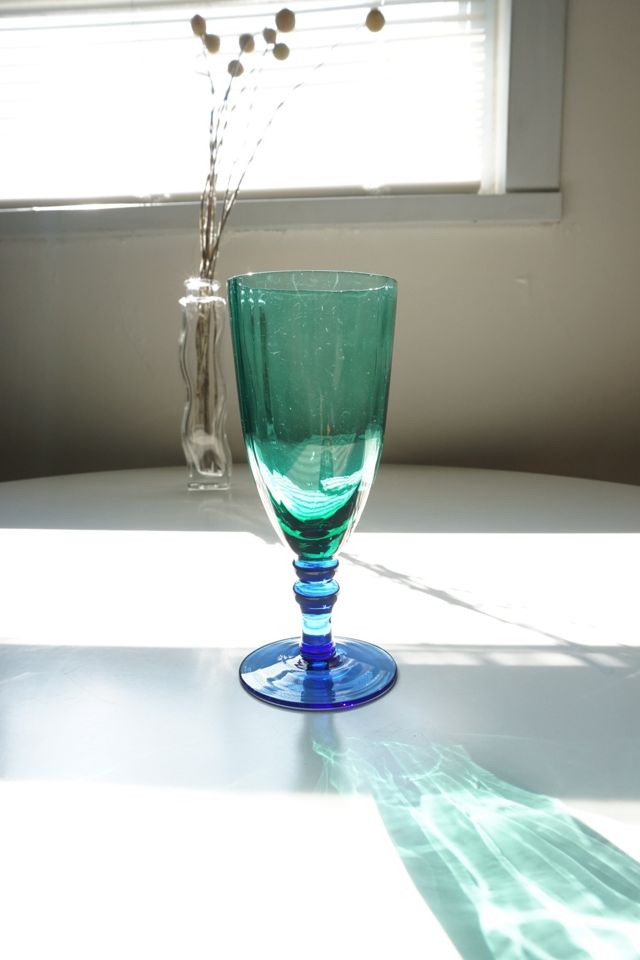 Vintage Colorblocked Drink Glass | Urban Outfitters