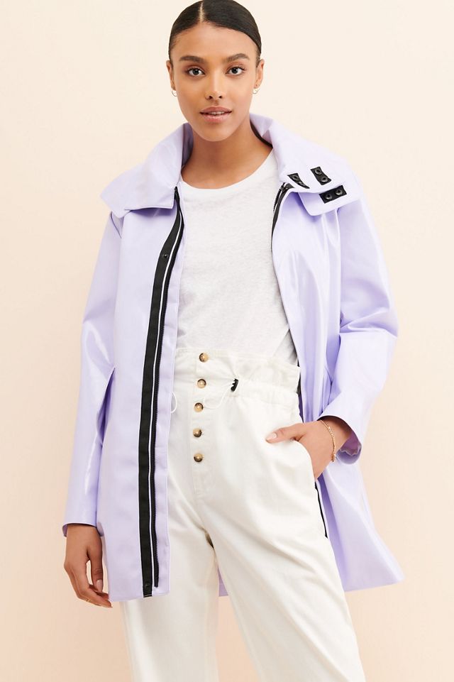 Avec Les Filles Patent Faux-Leather Rain Jacket | Urban Outfitters