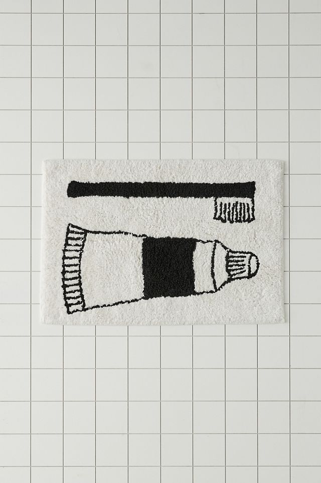 Bathroom Icons Bath Mat | Urban Outfitters