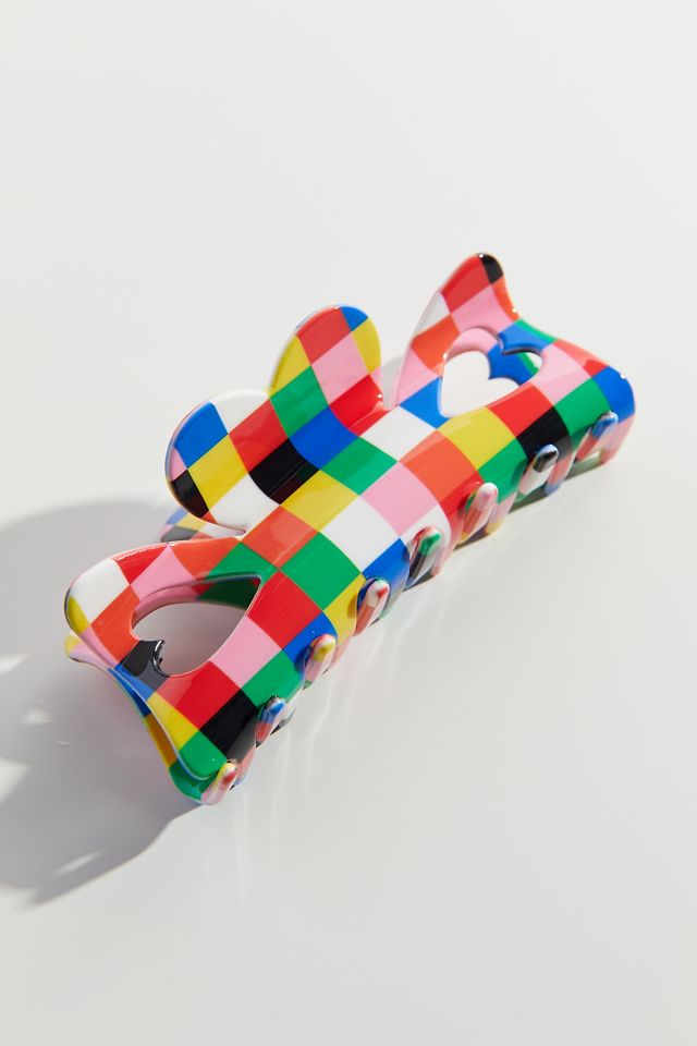 Blackcurrant Pop Patchwork Quilt Claw Clip | Urban Outfitters