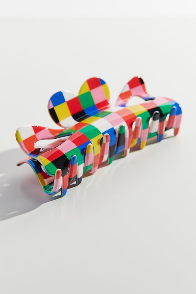 Blackcurrant Pop Patchwork Quilt Claw Clip | Urban Outfitters