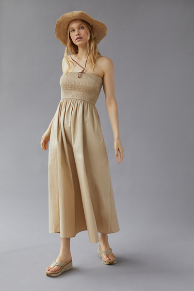 UO Lea Smocked Midi Dress | Urban Outfitters Canada