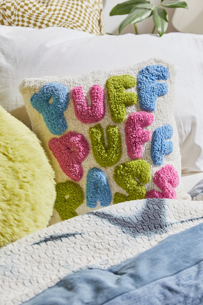 Puff Puff Pass Tufted Throw Pillow | Urban Outfitters