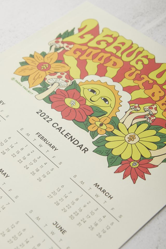 Parks Project Leave Only Good Vibes Year At A Glance 2022 Calendar ...