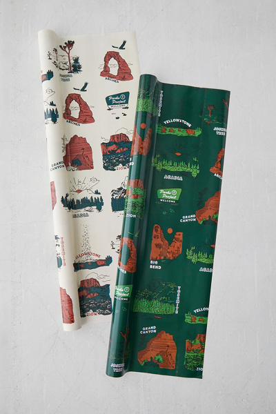 Parks Project National Park Wrapping Paper 2-Pack | Urban Outfitters