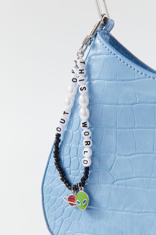 Delia Beaded Phrase Keychain | Urban Outfitters Canada