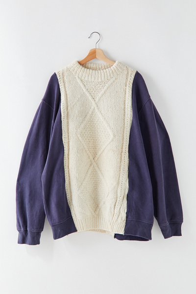 Vintage Spliced Fisherman Sweater | Urban Outfitters