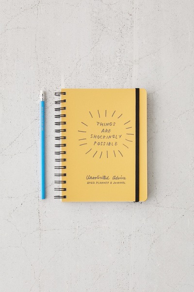 ADAMJK Unsolicited Advice 2022 Weekly Planner & Journal | Urban Outfitters