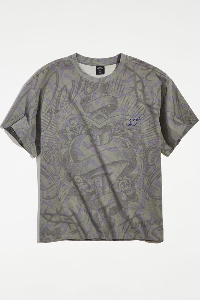 UO Tattoo Allover Print Tee | Urban Outfitters