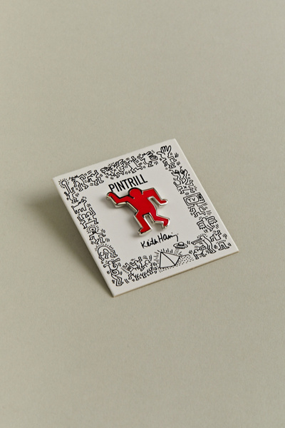 Pintrill Keith Haring Dancing Man Enamel Pin | Urban Outfitters