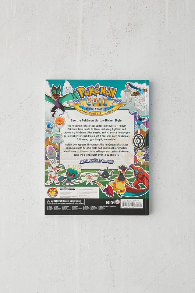 Pokémon Epic Sticker Collection: From Kanto To Alola By Pikachu Press ...
