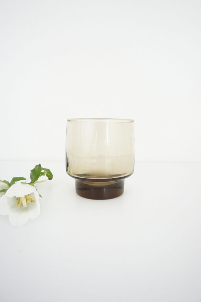 Vintage Smokey Glass Cup | Urban Outfitters