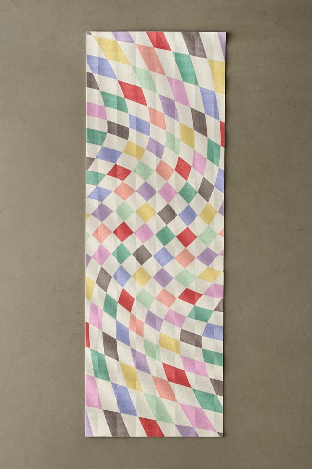 Colorful Checkered Swirl Pattern By thespacehouse For Deny Yoga Mat ...