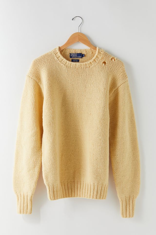 Vintage Polo Ralph Lauren Distressed Knit Sweater | Urban Outfitters Canada