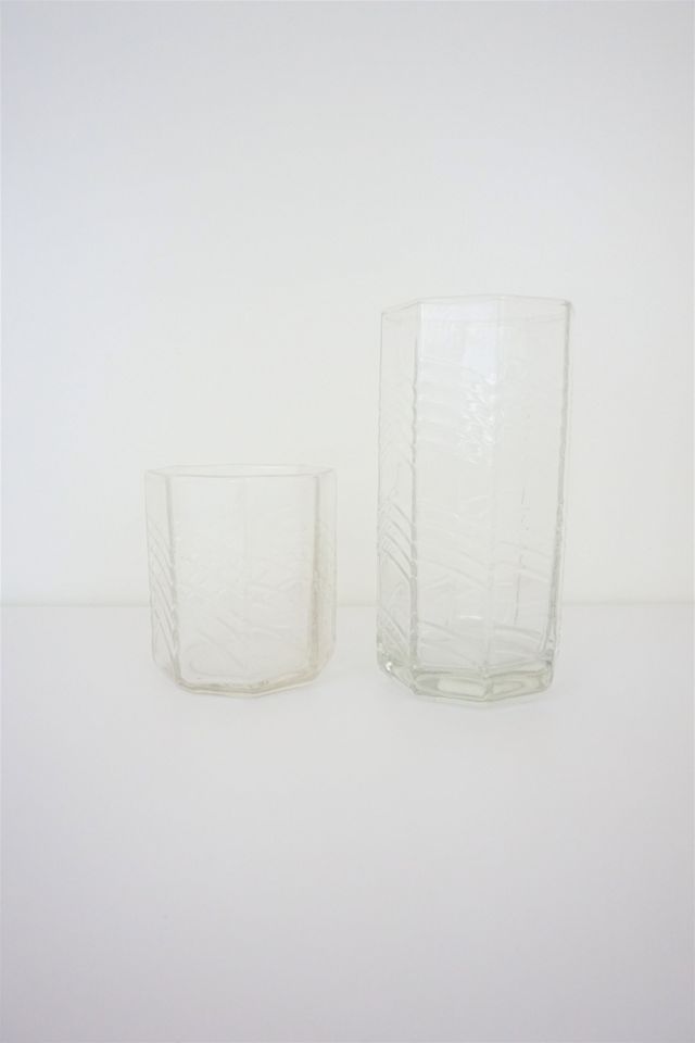Vintage Octagonal Glass Cup Set | Urban Outfitters