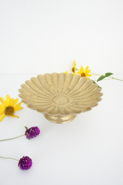 Vintage Brass Flower Catchall | Urban Outfitters