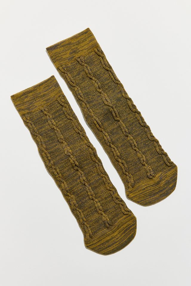 Tailored Union Cable Knit Sock | Urban Outfitters