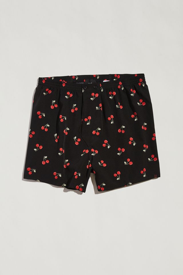 Cherry Print Woven Boxer Short | Urban Outfitters