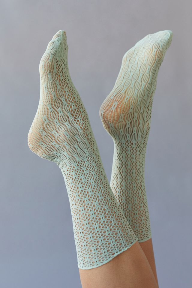 Pointelle Nylon Ankle Sock | Urban Outfitters