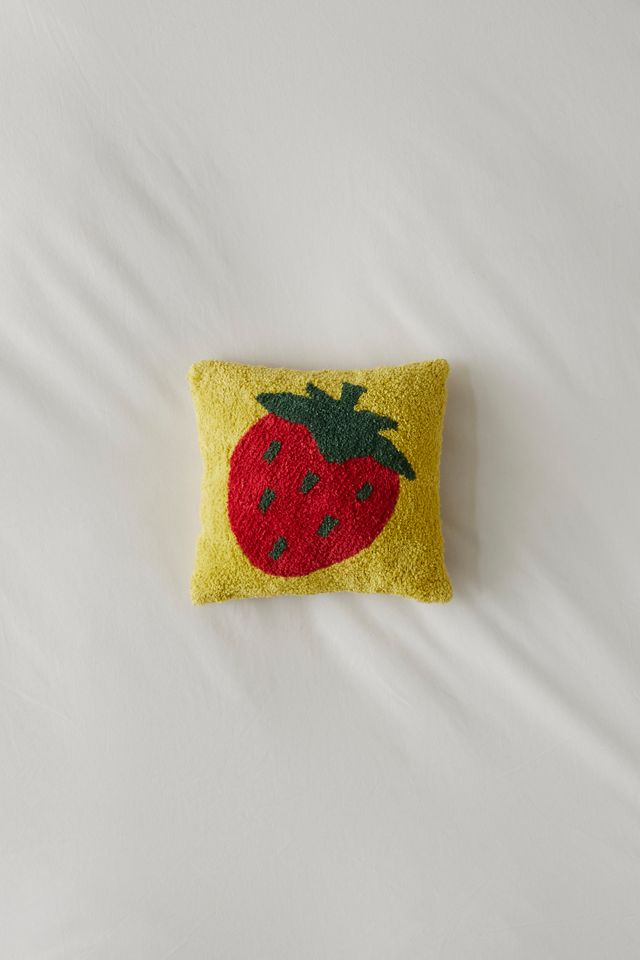 Strawberry Tufted Mini Throw Pillow | Urban Outfitters