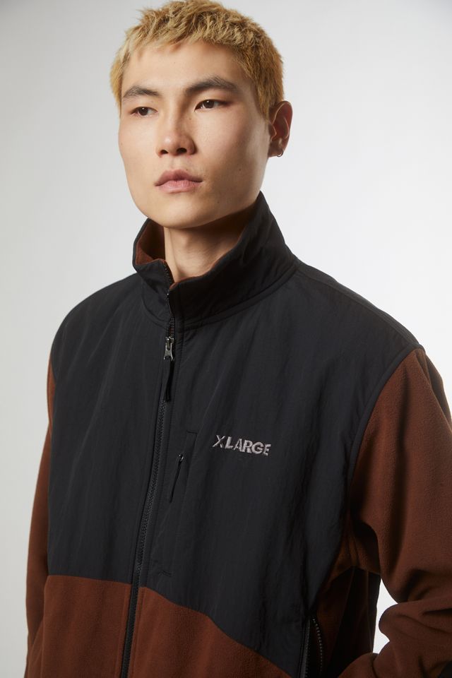 XLARGE Paneled Fleece Jacket | Urban Outfitters