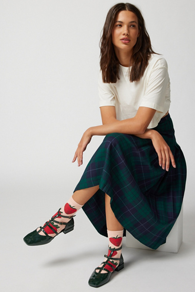 BAGGU Strawberry Crew Sock | Urban Outfitters