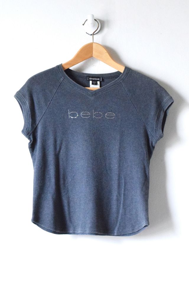 Vintage Y2K Bebe Rhinestone Baby Tee | Urban Outfitters