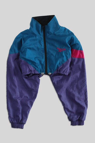 Vintage Reebok Pink Right Band Crop Windbreaker Jacket | Urban Outfitters
