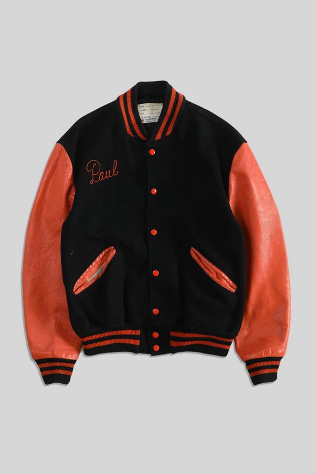 Vintage Paul Cursive Varsity Jacket | Urban Outfitters
