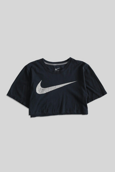 Reworked Nike Simple Logo Crop Tee | Urban Outfitters