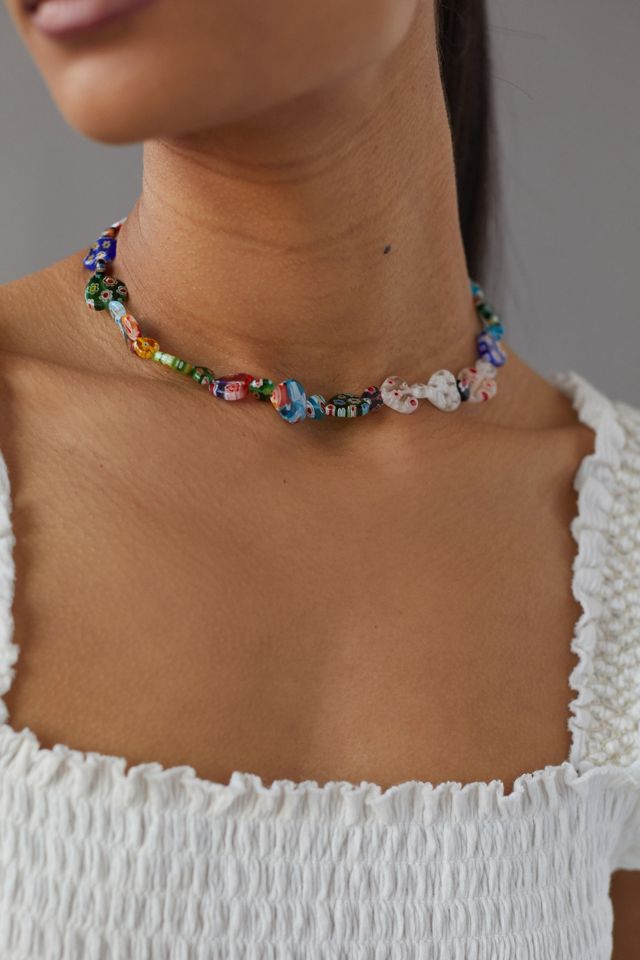 Glass Beaded Toggle Necklace | Urban Outfitters Canada