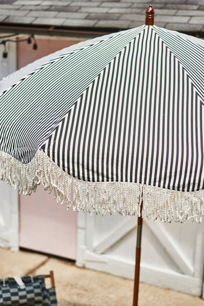 Striped Outdoor Umbrella | Urban Outfitters