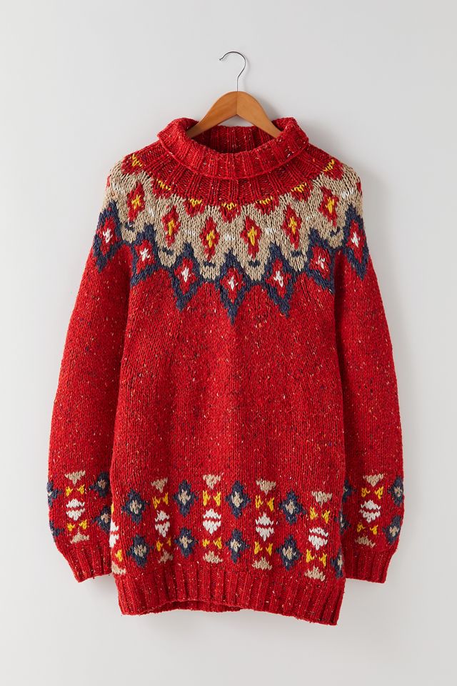 Vintage Fair Isle Turtleneck Sweater | Urban Outfitters