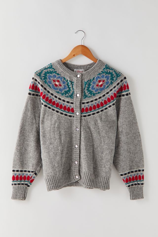 Vintage Fair Isle Cardigan | Urban Outfitters