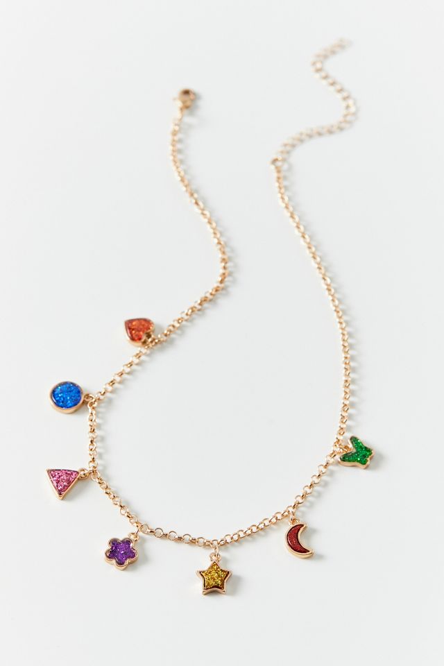 Y2K Gem Charm Necklace | Urban Outfitters