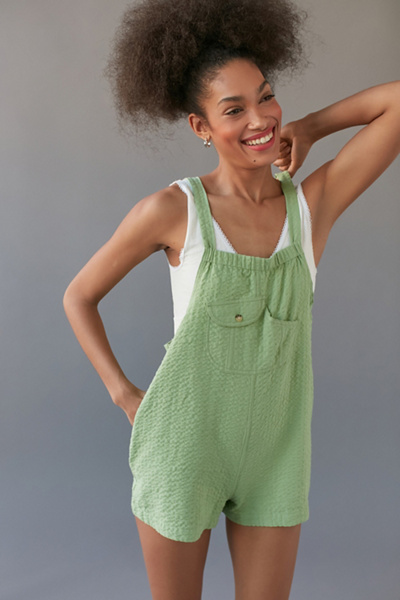 UO Chelsea Linen Shortall Overall | Urban Outfitters Canada