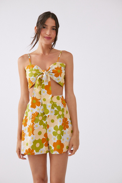 Glamorous Floral Print Top And Short Set | Urban Outfitters