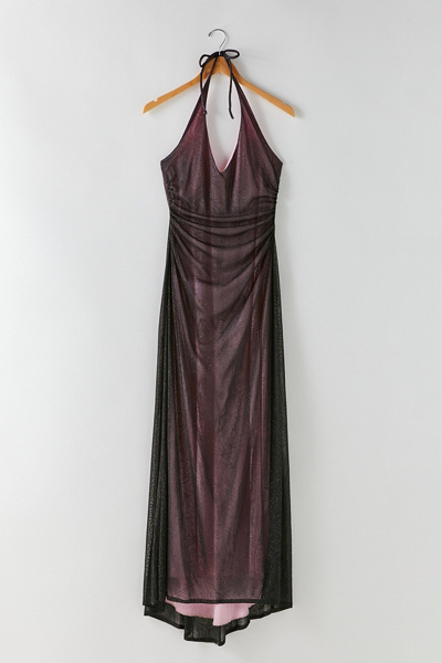 Vintage Shimmer Halter Dress | Urban Outfitters Canada