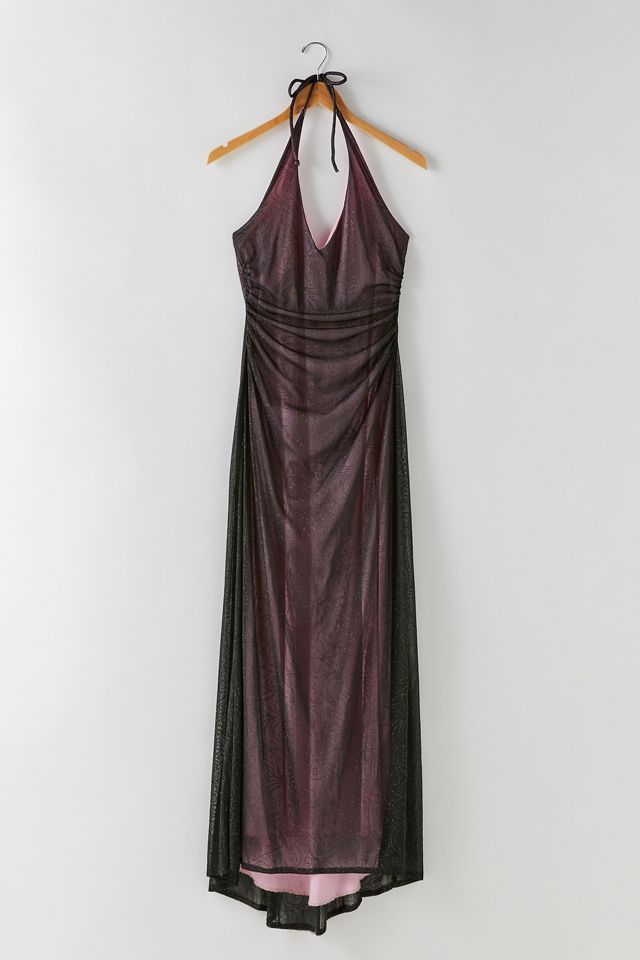 Vintage Shimmer Halter Dress | Urban Outfitters