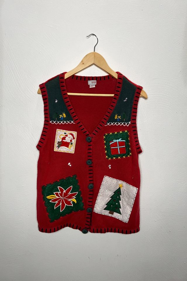 Vintage Christmas Vest | Urban Outfitters