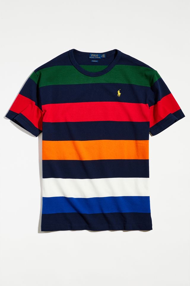 Polo Ralph Lauren Block Stripe Tee | Urban Outfitters