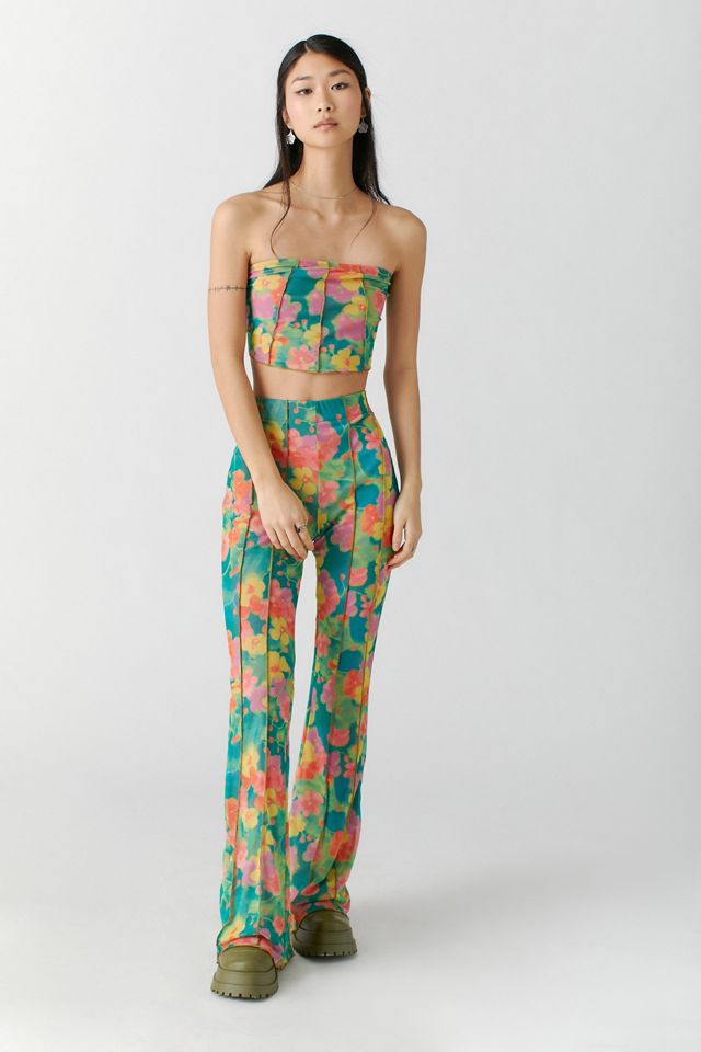 UO Dulce Mesh Top And Pant Set | Urban Outfitters