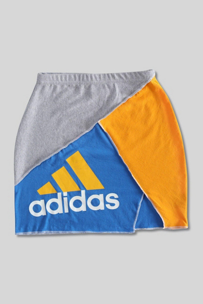 Frankie Collective Rework Adidas Patchwork Tee Skirt 006 | Urban Outfitters