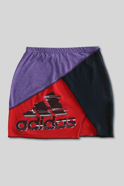 Frankie Collective Rework Adidas Patchwork Tee Skirt 021 | Urban Outfitters