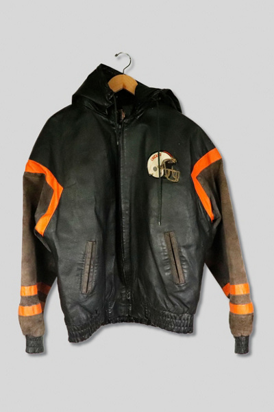 Vintage Chicago Football Leather Jacket | Urban Outfitters