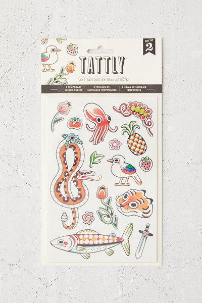 Tattly Menagerie Tattoo Sheet | Urban Outfitters