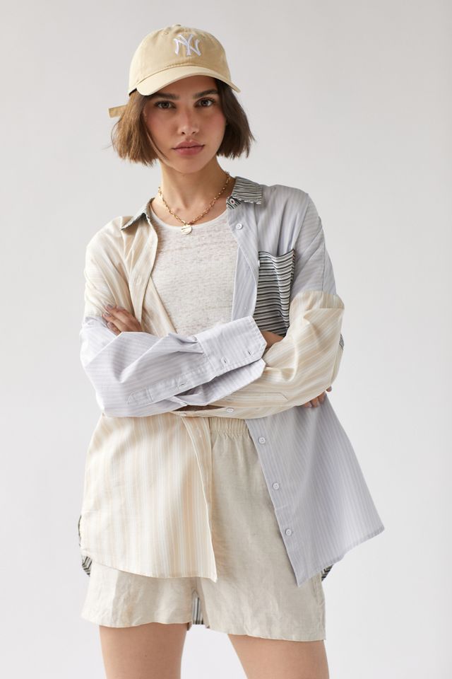 BDG Frankie Spliced Button Down Shirt | Urban Outfitters