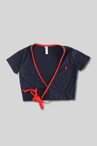 Frankie Collective Rework Polo Wrap Tee 015 | Urban Outfitters